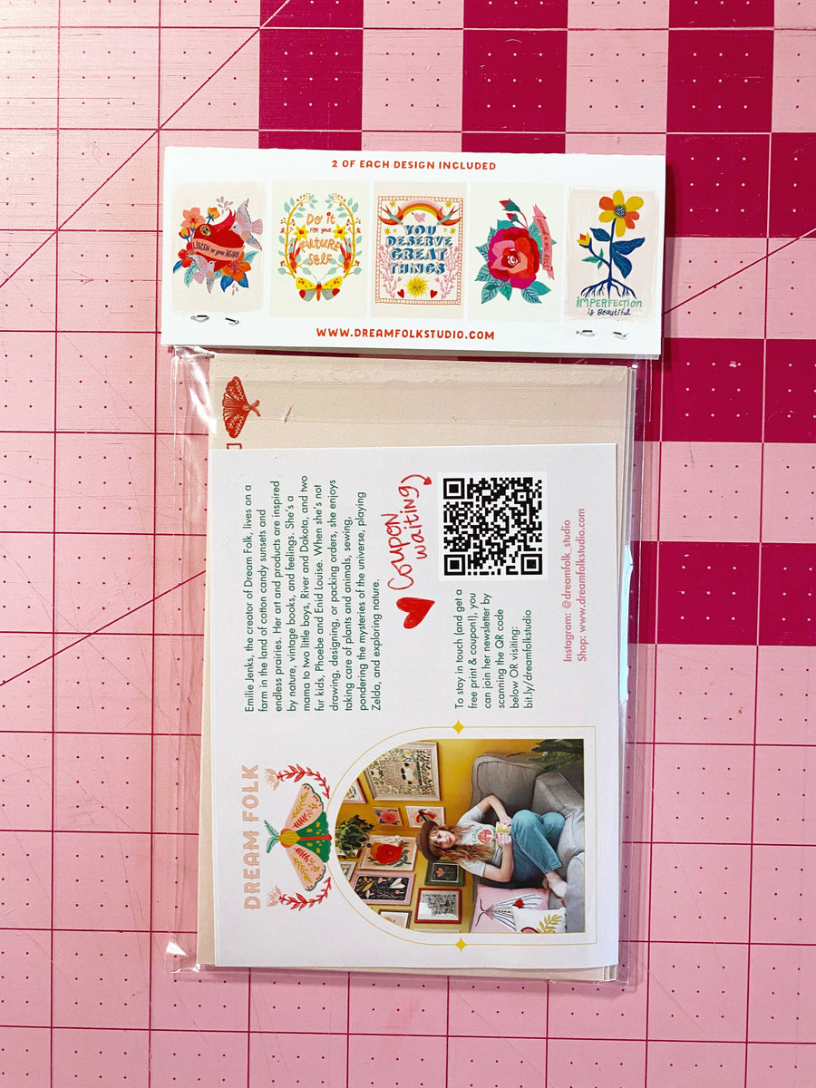 Positive Affirmations Postcard Set - 10 postcards – STASH